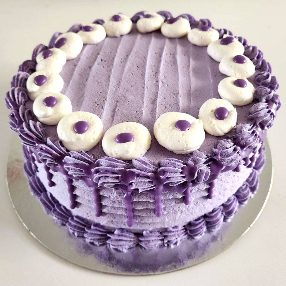 Ube Custard Cake - Naturally Delicious